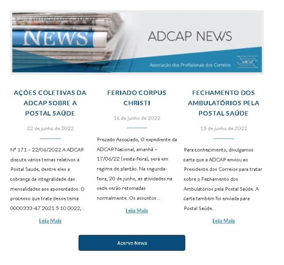Acesse o site da ADCAP Nacional - ADCAP